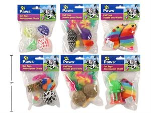 PAWS Cat Toys 1.50ea.(6 styles 3per 18 pc min) – W & M Pet Supplies